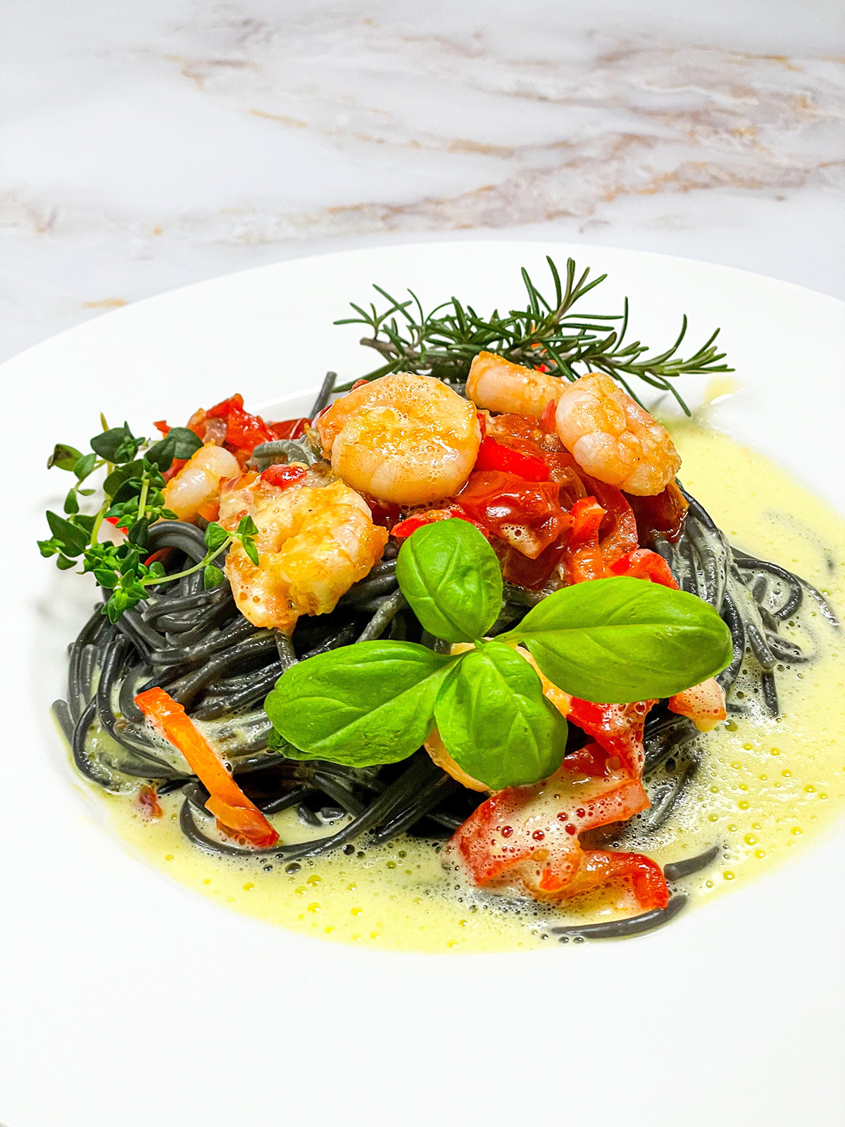 Schwarze Spaghetti Rezept